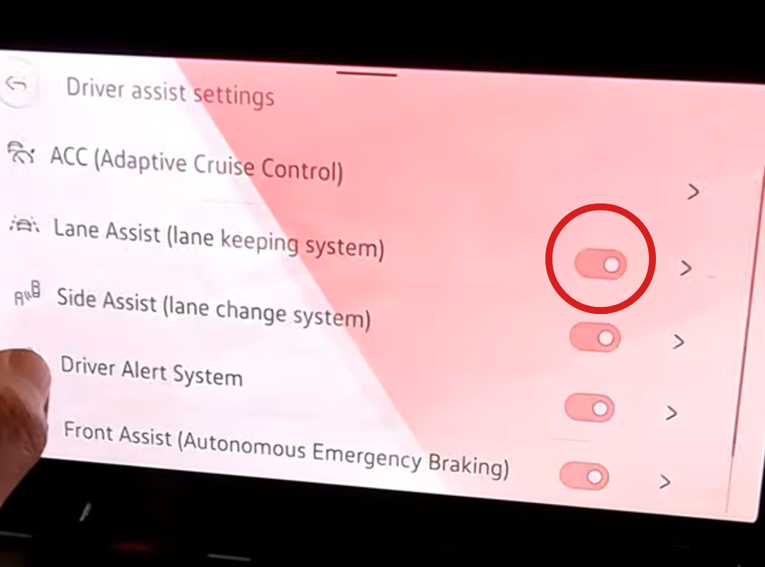 How To Deactivate Lane Assist on a VW Golf MK8 – Automotive Roar